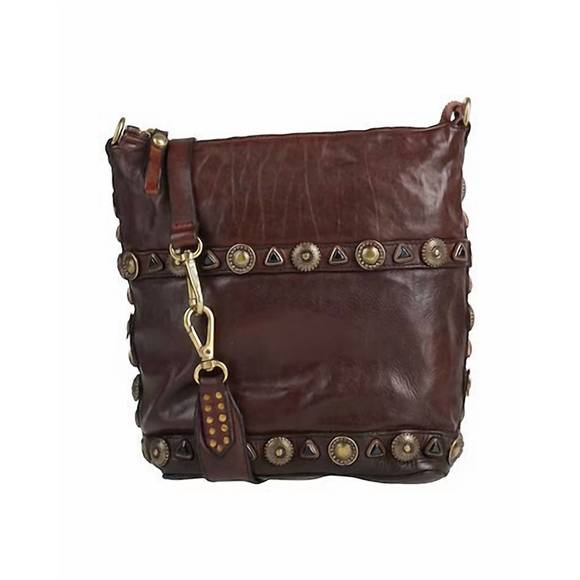 Campomaggi | Bags | New Campomaggi Womens Studded Shoulder Bag In Dark ...